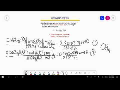Combustion Analysis Problems 2020 - YouTube