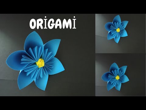 Kağıttan Çiçek Yapımı - Origami