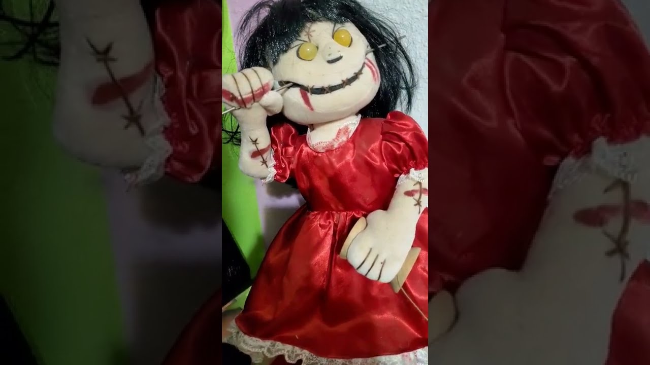 Evil Rag Doll Prop from 2013 Spirit Halloween Animatronic Creepy Doll ...