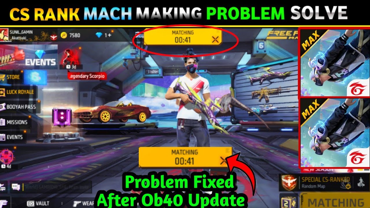 How To Fix Cs Rank Matchmaking Problem After Ob40 Update |Cs Rank ...