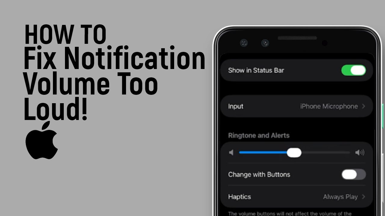 How to Fix Notification Volume Too Loud on iPhone [easy] - YouTube