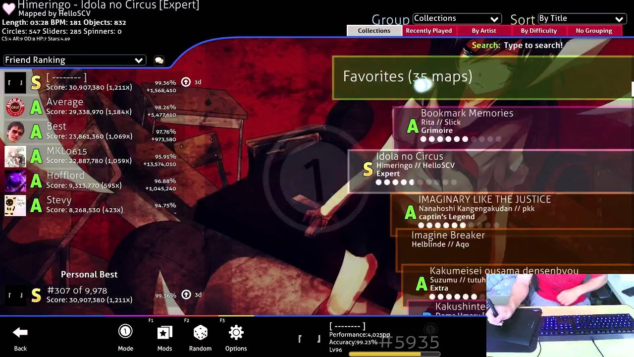 Youtube live stream test, ~1 hr of osu - YouTube