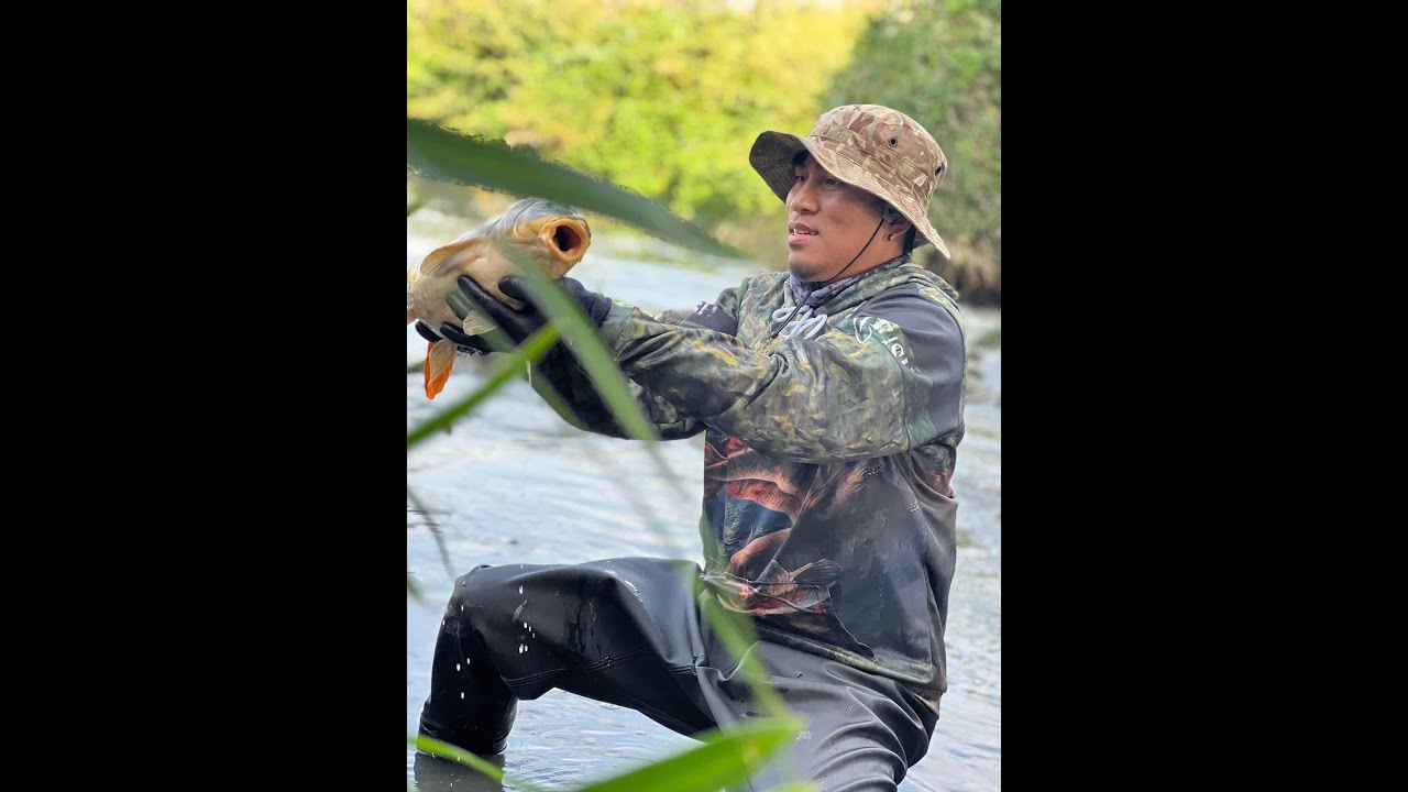 So amazing Catch big fish in river,cook big fish eating Delicious ...
