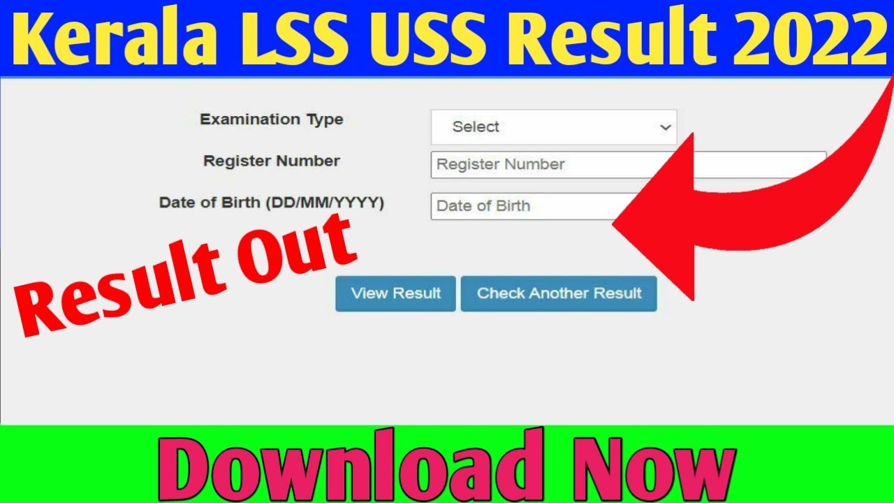 🔴LIVE - Kerala LSS USS Result 2022 Out : How to Check LSS USS Result ...