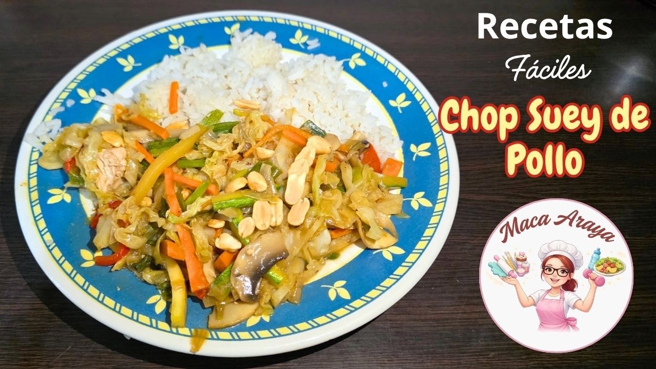 Receta Chapsui de Pollo// Chop suey de pollo Fácil // Comida China ...