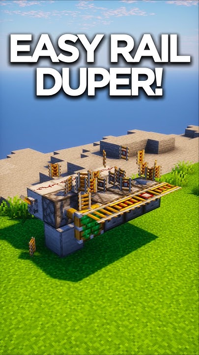 Easy Rail Duper! #minecraft #shorts - YouTube