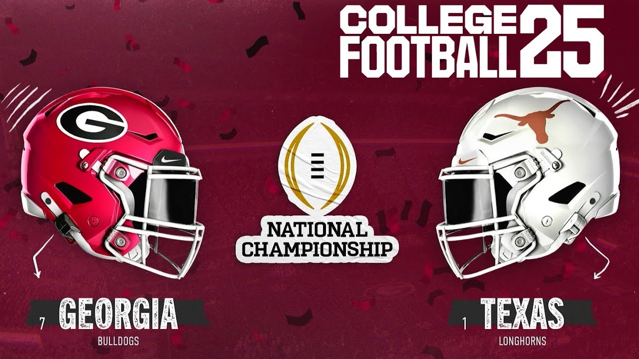 Georgia vs Texas - CFP National Championship [College Football 25 ...