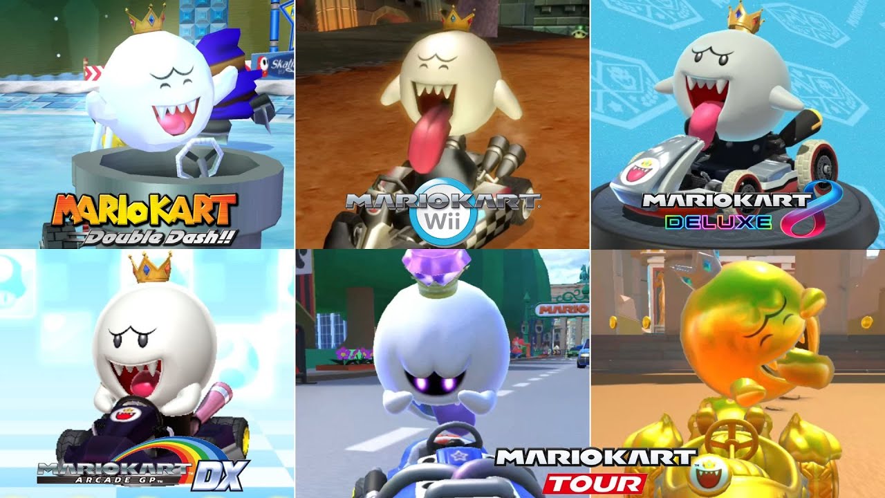Evolution Of King Boo Characters In Mario Kart Games [2003-2020] - YouTube