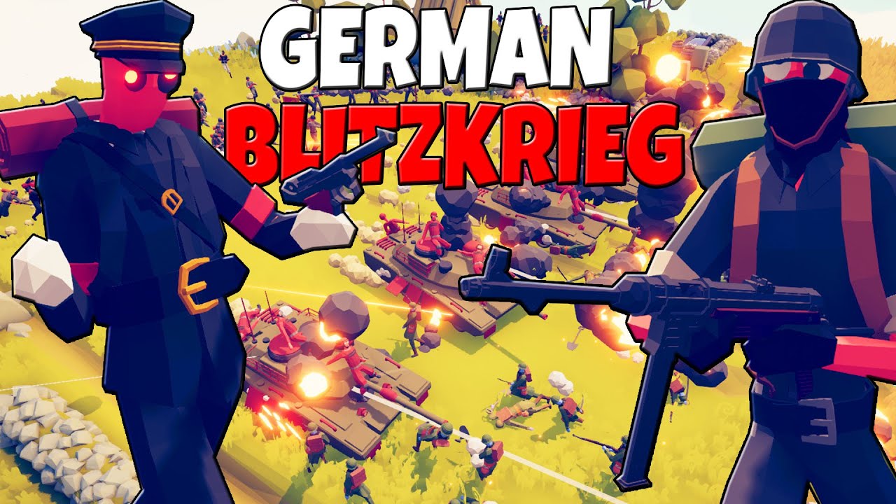 TABS German BLITZKRIEG into WWII Defenses! - Totally Accurate Battle ...
