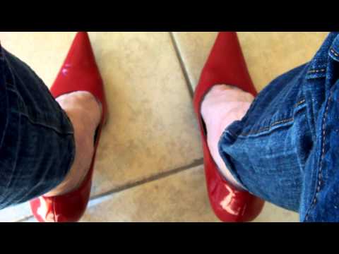 high heels tapping