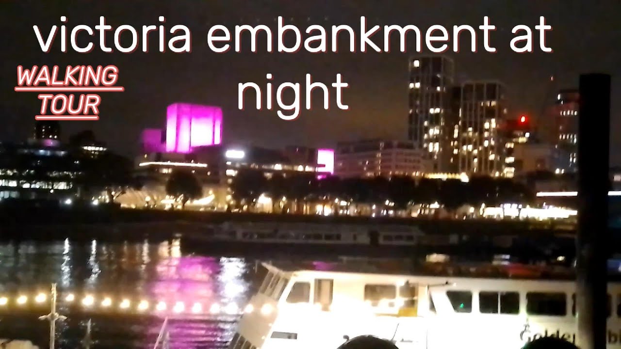London victoria embankment at Night | London wheel | River thames ...