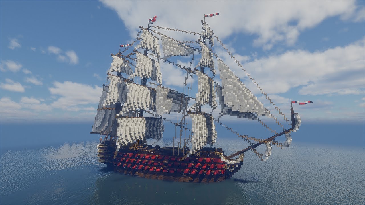Building A Huge Medieval Ship, Part 1 - Minecraft Timelapse - YouTube
