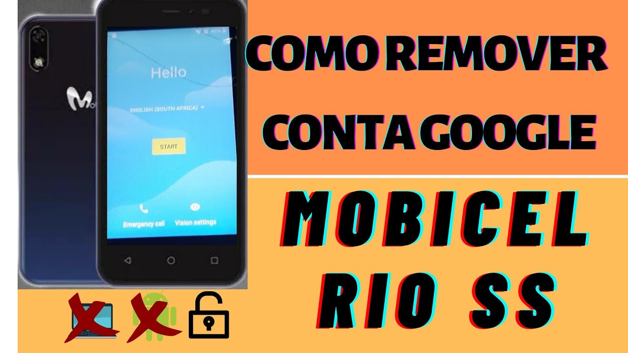 Como remover conta Google no Mobicel rio ss sem PC sem nenhum App ...