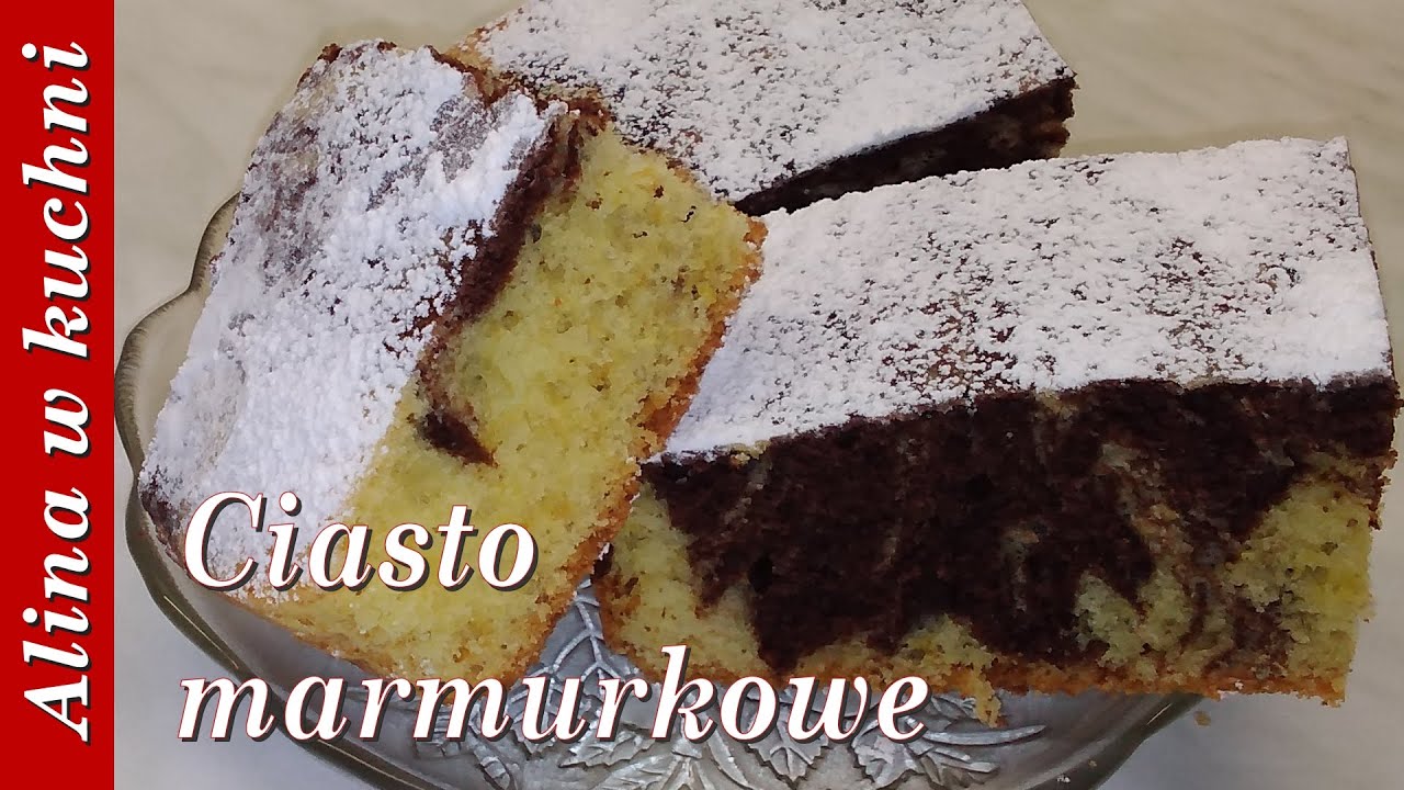 Ciasto marmurkowe - puszyste i delikatne #marblecakerecipe #marblecake ...