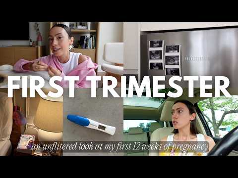 FIRST TRIMESTER DIARIES 🤍 an honest look at my first 12 weeks of pregnancy