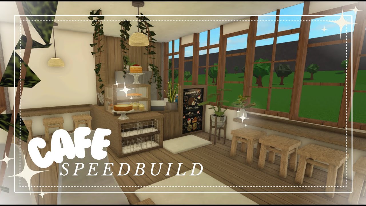 Cafe Interior Speedbuild |Bloxburg Roblox| - YouTube