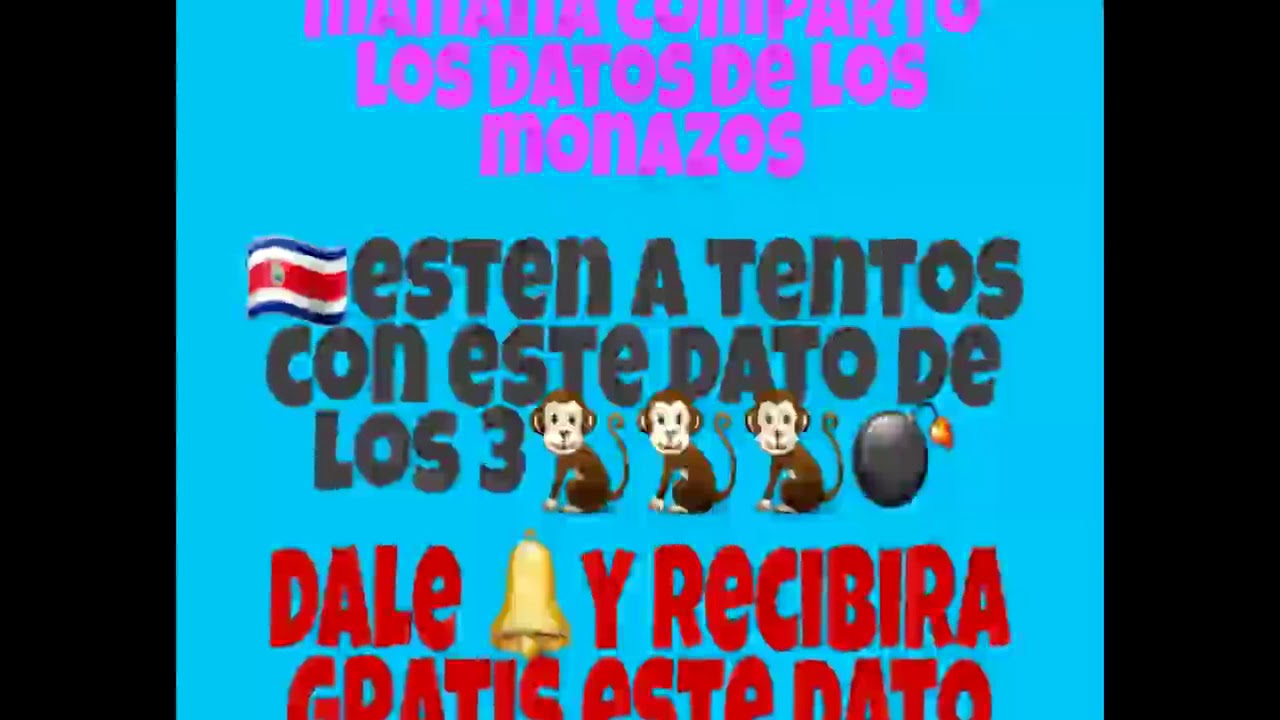 Mañana datos de los 3 monazos - YouTube