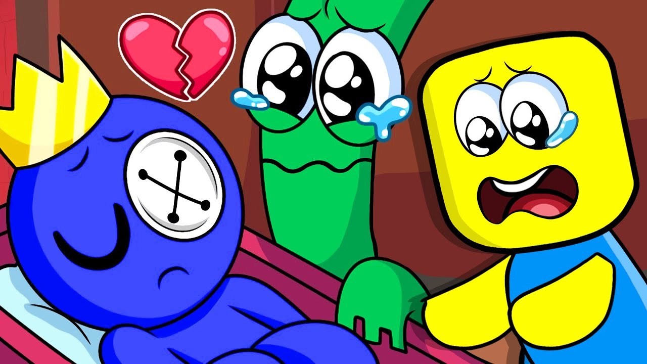 Blue Sad Origin Story - Noob & Blue's Story | Roblox Rainbow Friends ...