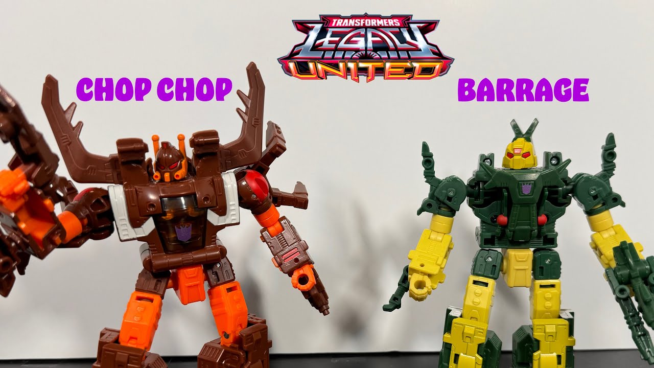 Transformers legacy united Chop Chop and Barrage! - YouTube