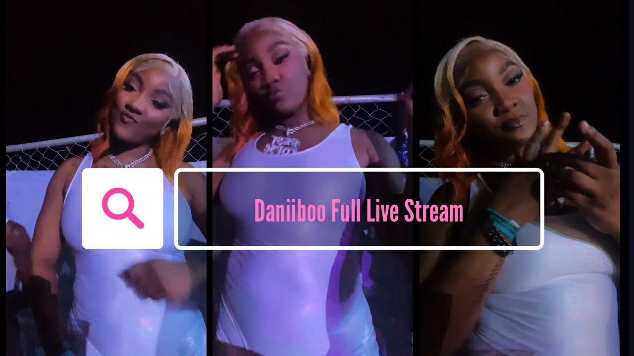 Daniiboo Partying in all white dress Full Live Stream #daniiboo - YouTube