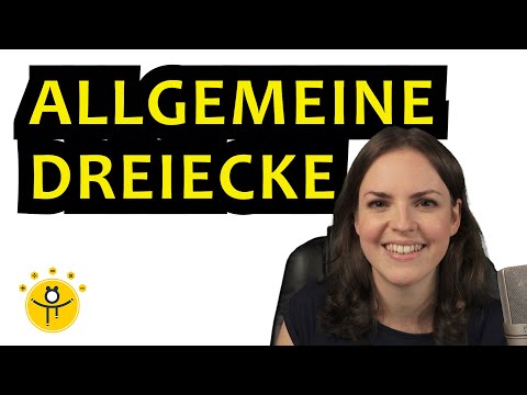 Allgemeines DREIECK berechnen – TRIGONOMETRIE, Sinussatz, Kosinussatz
