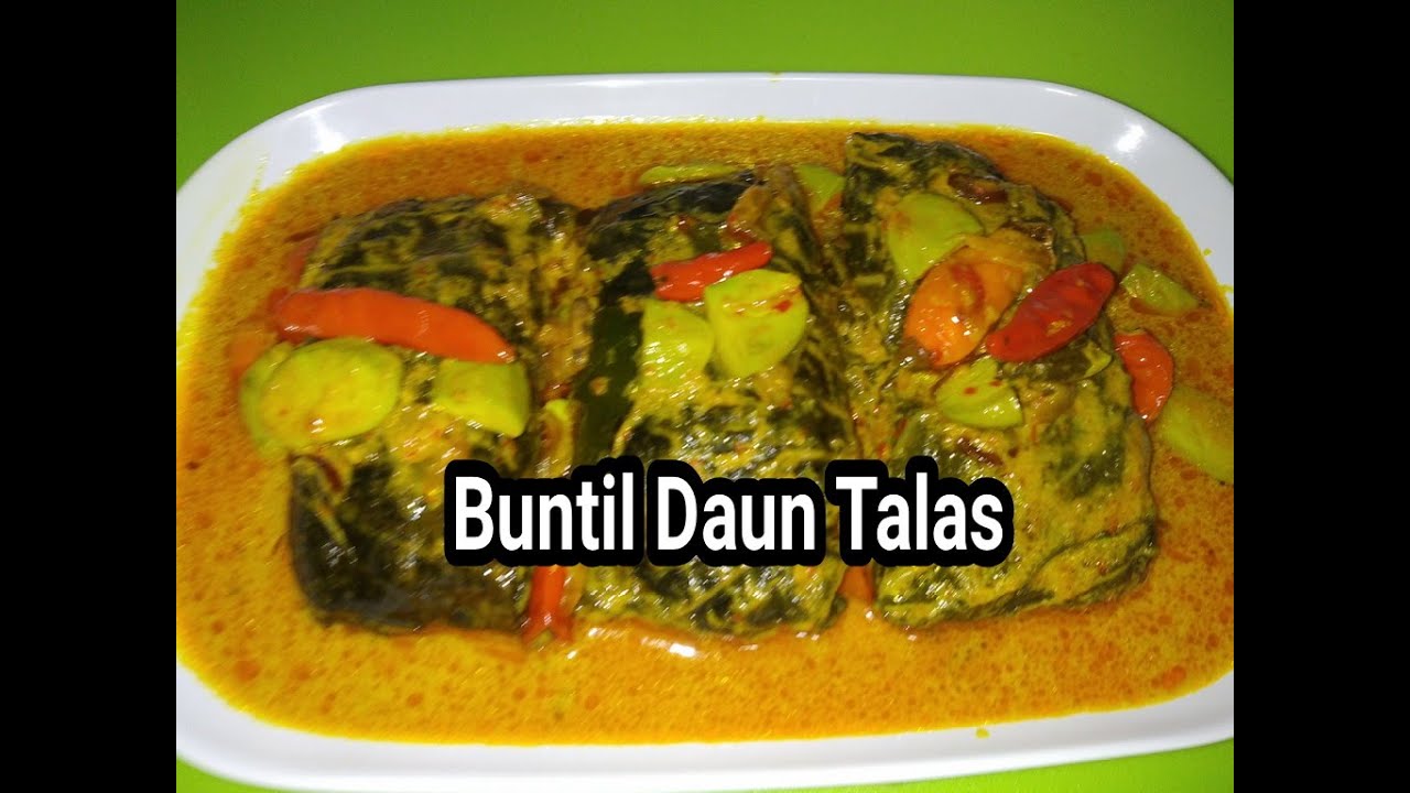 #178 - RESEP BUNTIL DAUN TALAS (Makanan Ndeso yang Enak banget) - YouTube