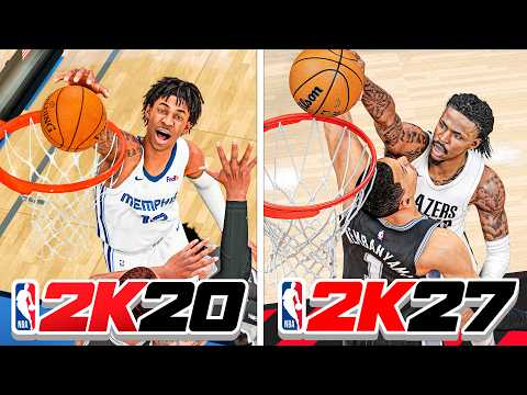 Poster Dunk With Ja Morant In Every NBA 2K