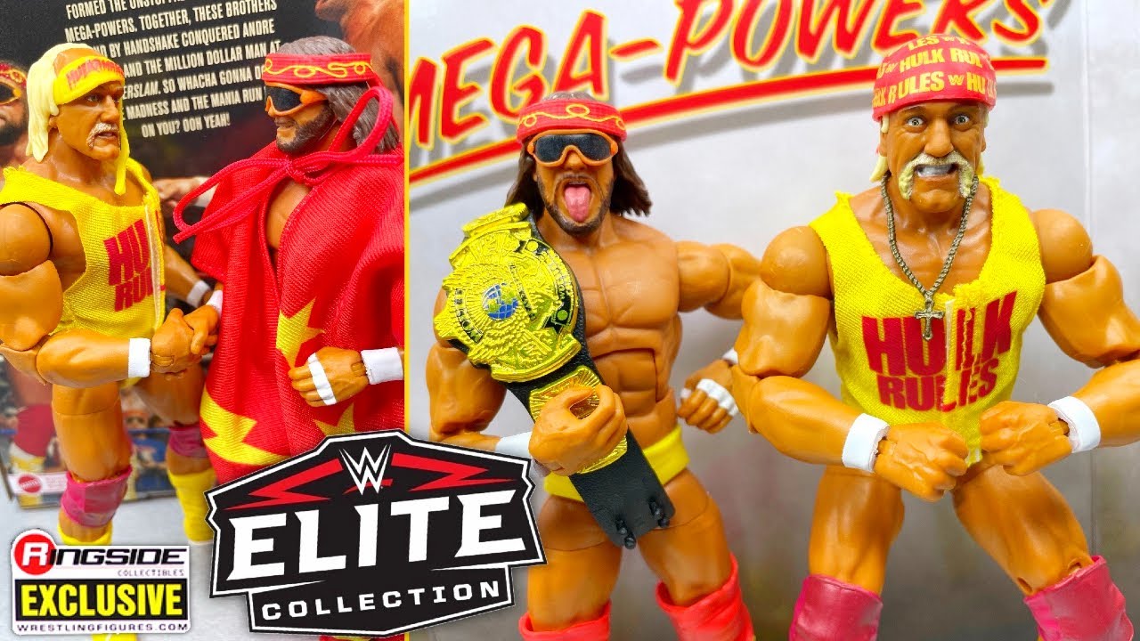 WWE ELITE MEGA POWERS 2-PACK RINGSIDE EXCLUSIVE FIGURE REVIEW! - YouTube