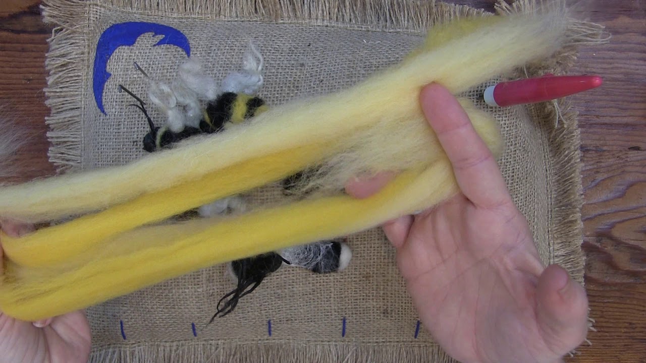 Needle Felted Bees - YouTube