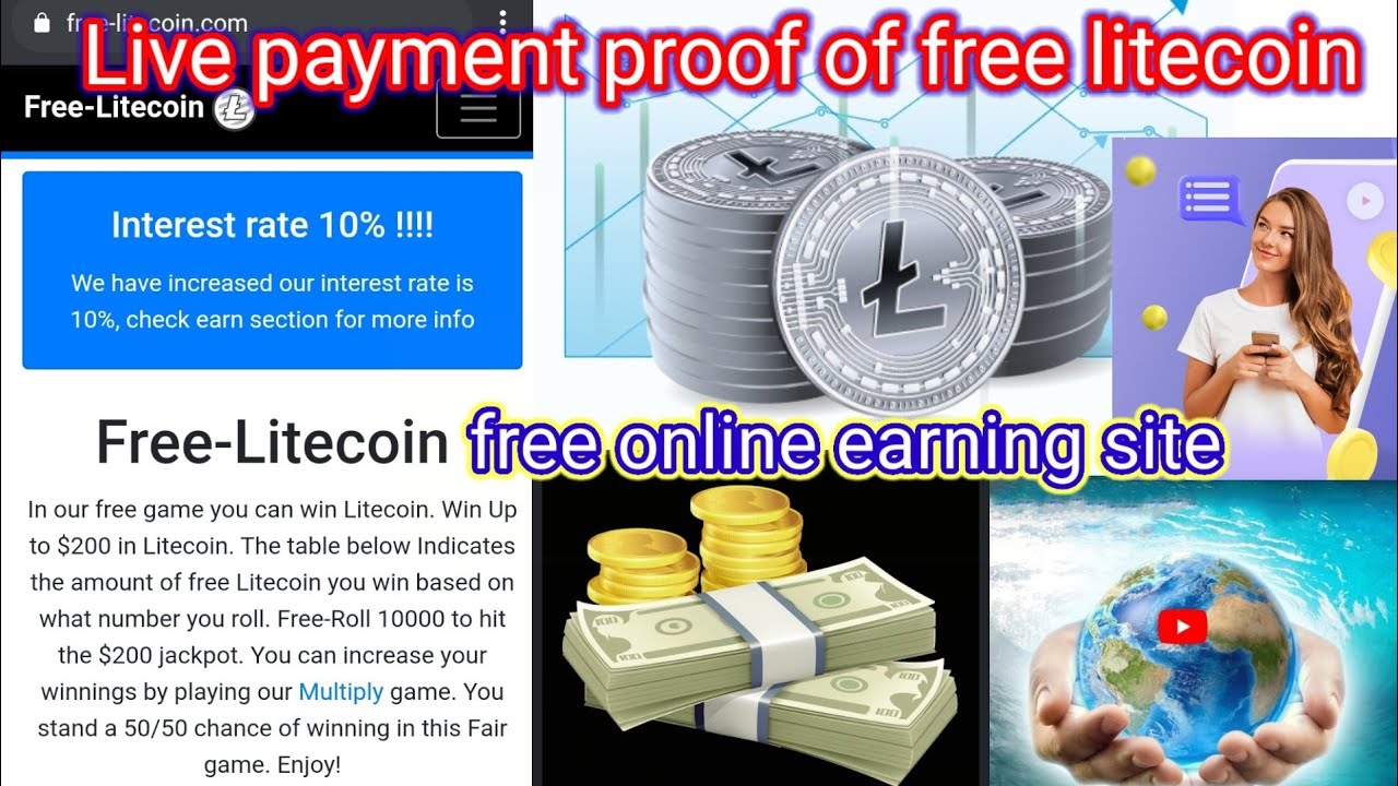 How to create free-litecoin.com account. Live payment proof of free ...