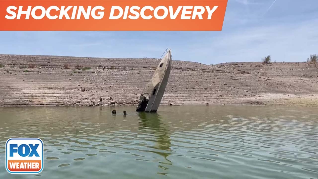 Sunken Boats Emerge From Lake Mead As Water Levels Continue Receding ...
