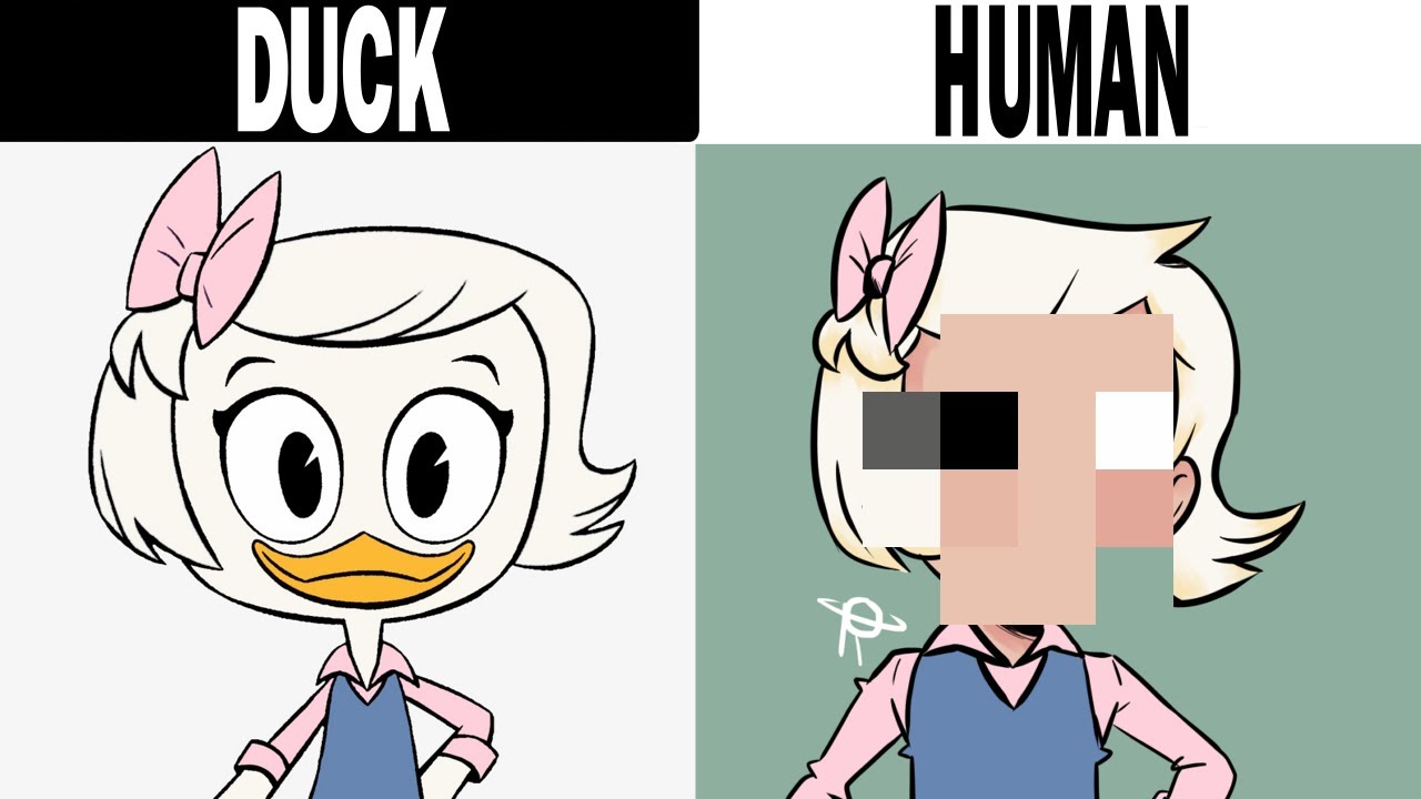 If WEBBY from DUCKTALES was HUMAN | SPEED DRAW - YouTube