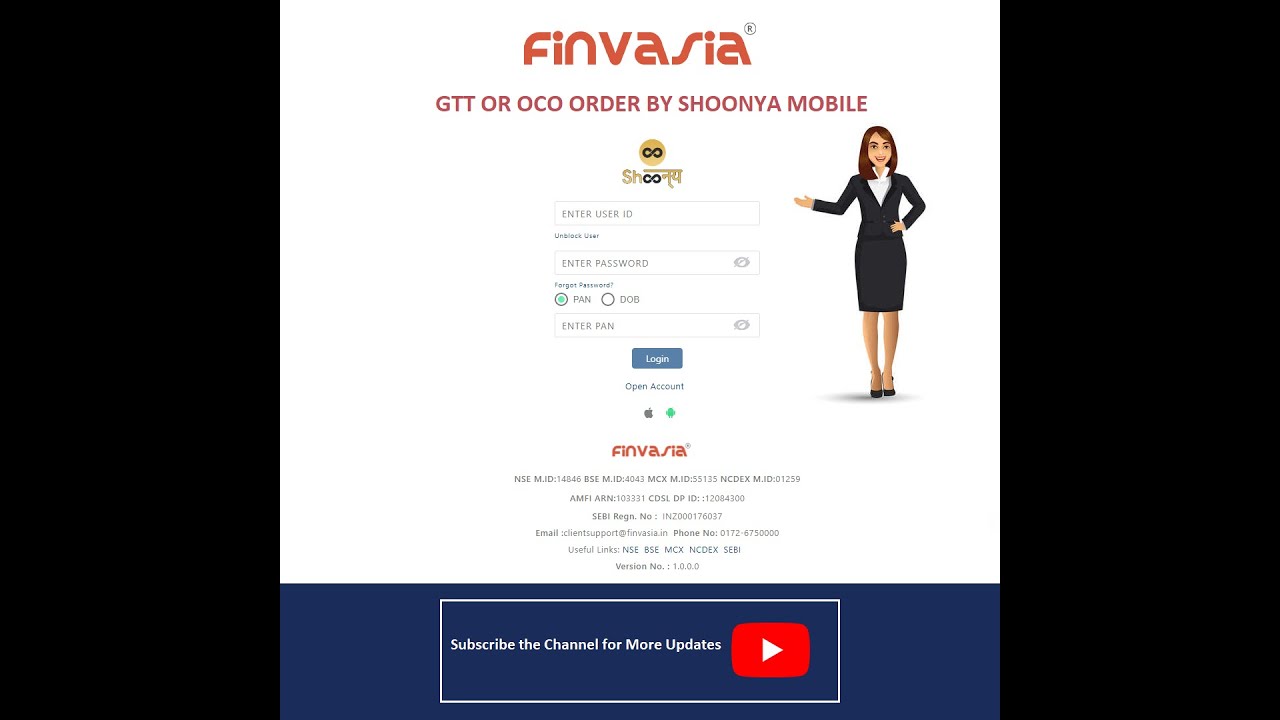 How to Place GTT Order By Shoonya Mobile App in Finvasia || #GTT #OCO ...