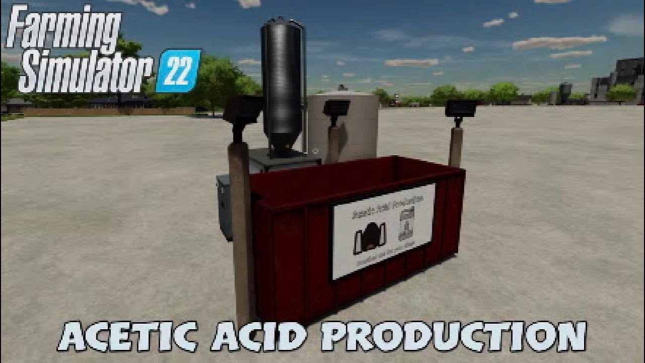 FS22 New Mod (console): Acetic Acid Production | Mods in the spots ...