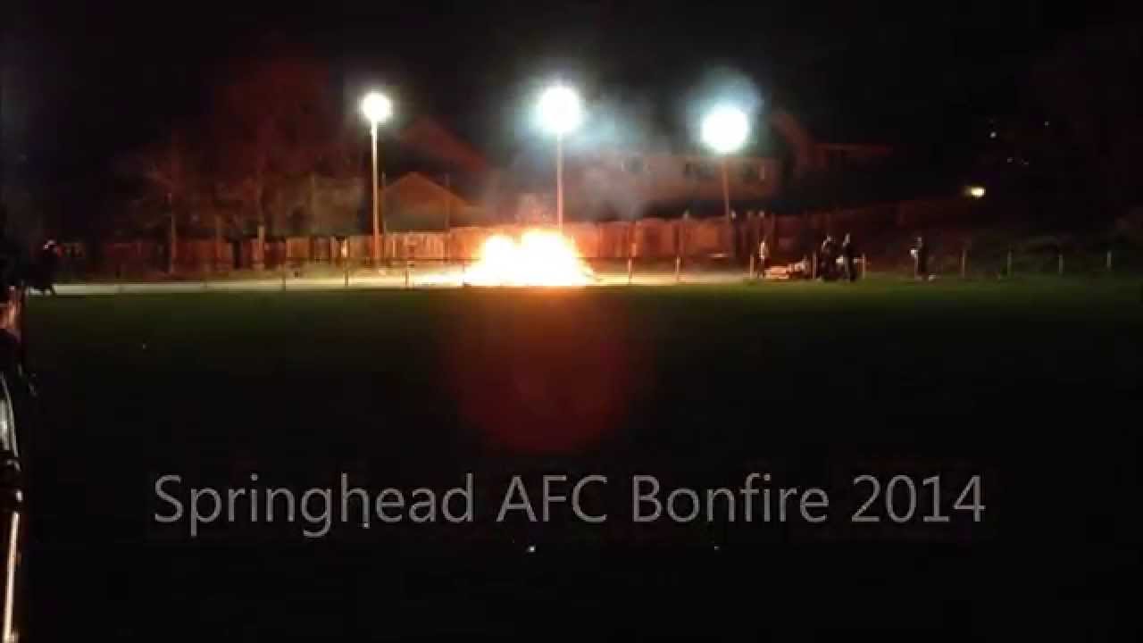 Springhead AFC Bonfire 2014 - YouTube