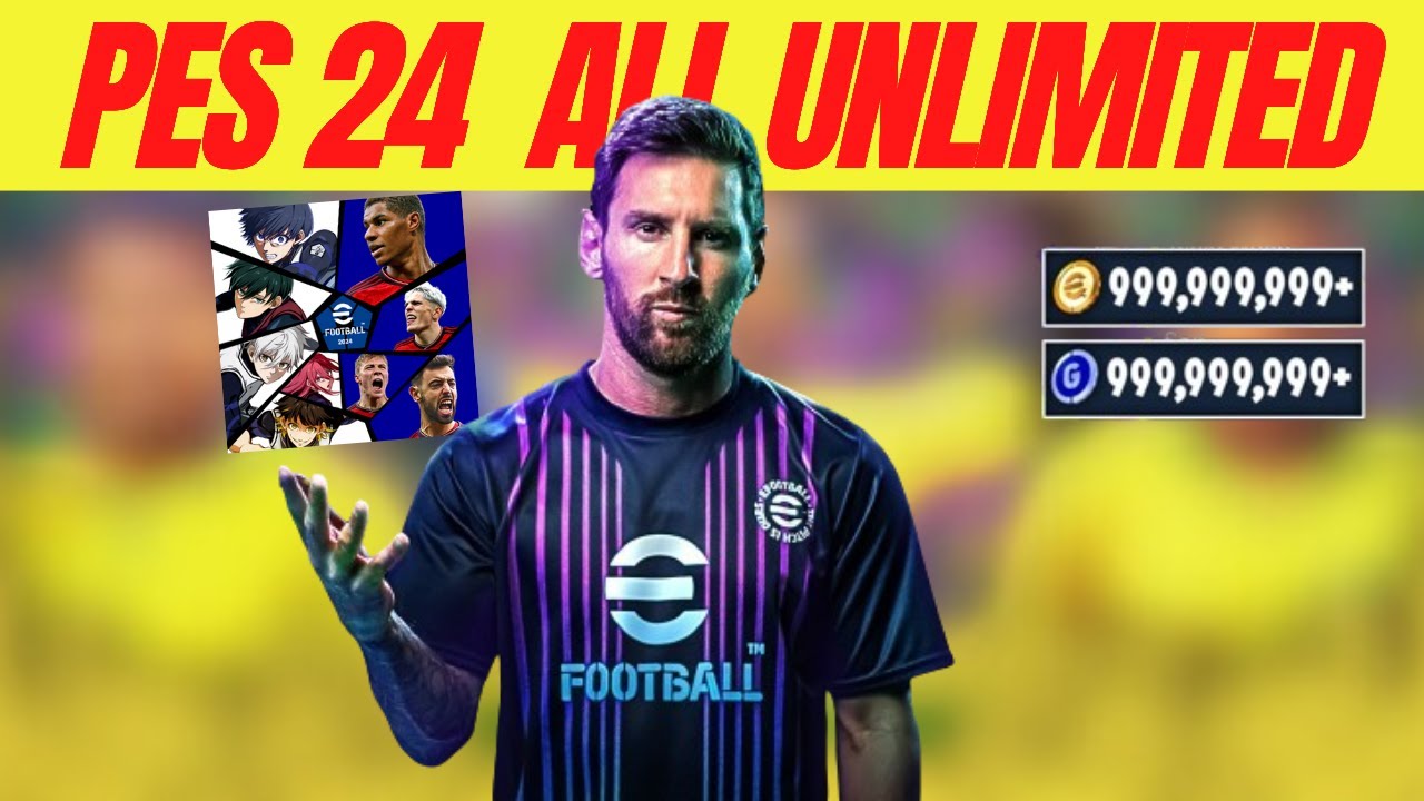 eFootball 2024 MOD APK IOS / Aandroid Gameplay - Unlimited Coins and Gp ...
