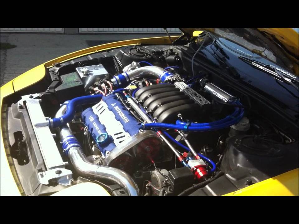 Mitsubishi GTO Garrett Single Turbo, First Run - YouTube