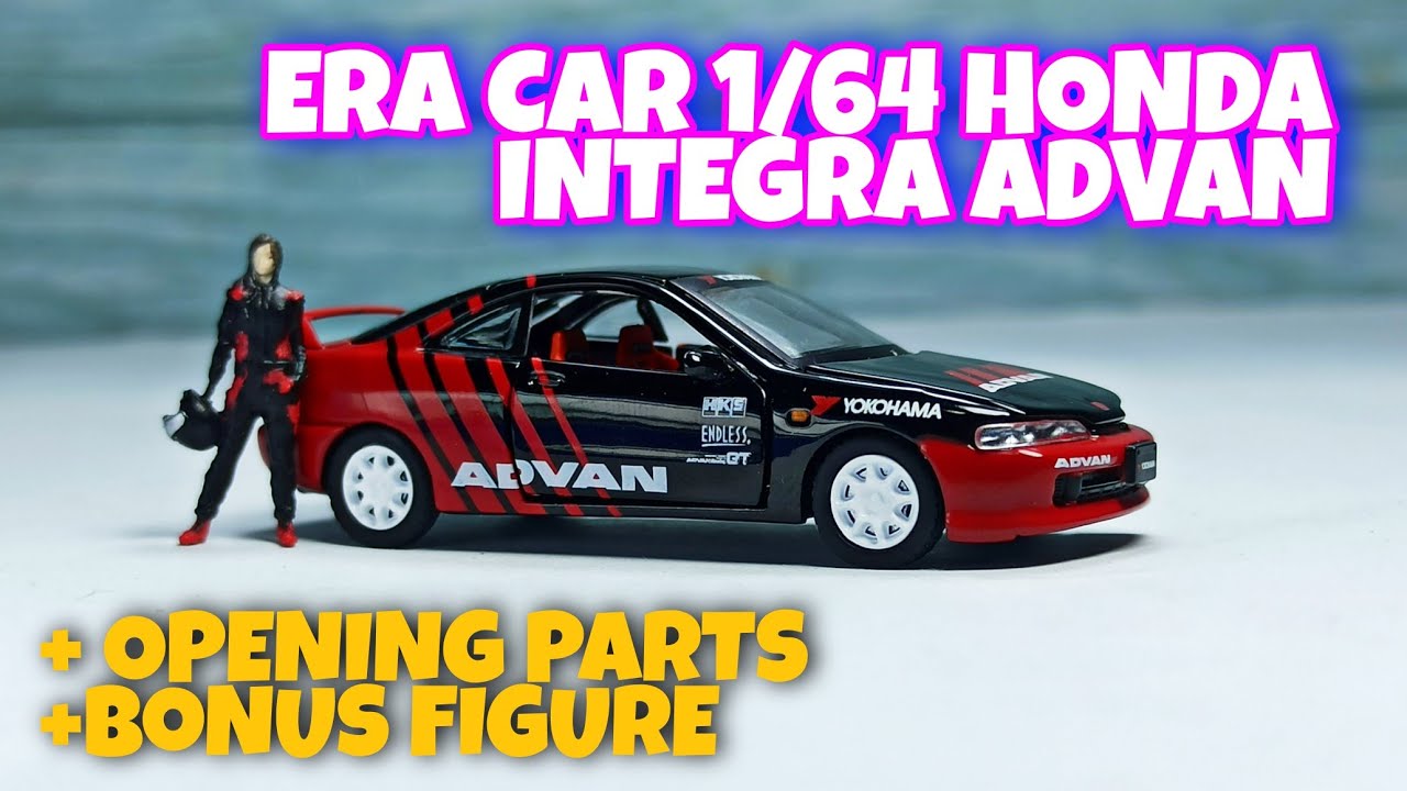 Era Car Honda Integra Advan.Unboxing Diecast Era Car Honda Integra Type ...