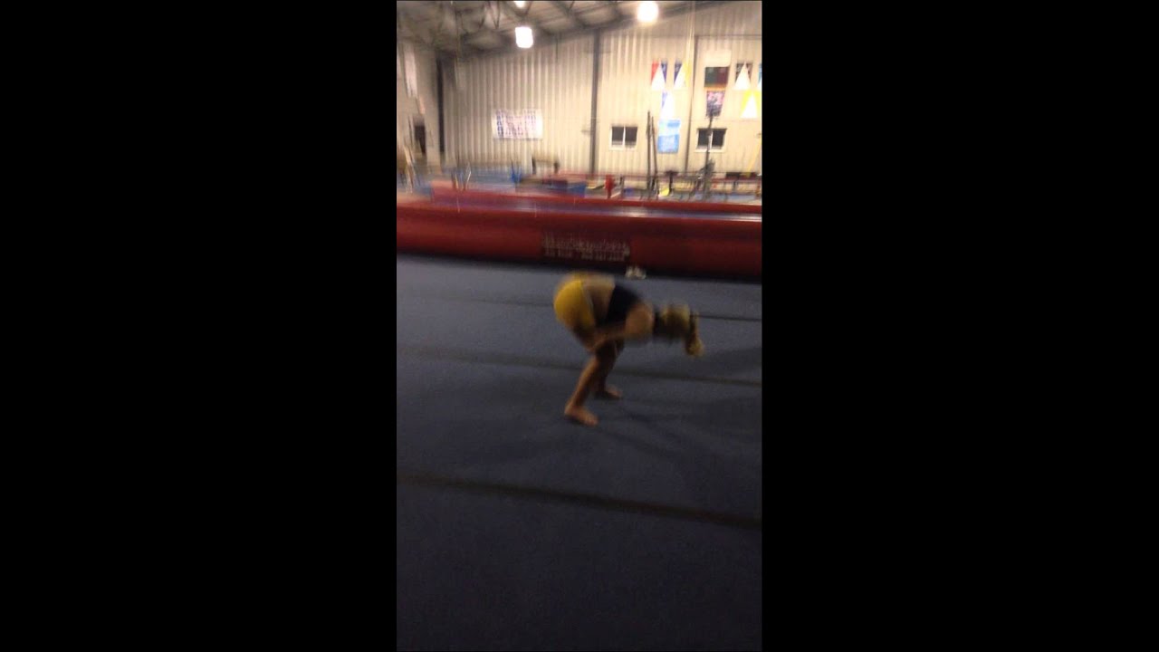 Toe touch double back tuck - YouTube