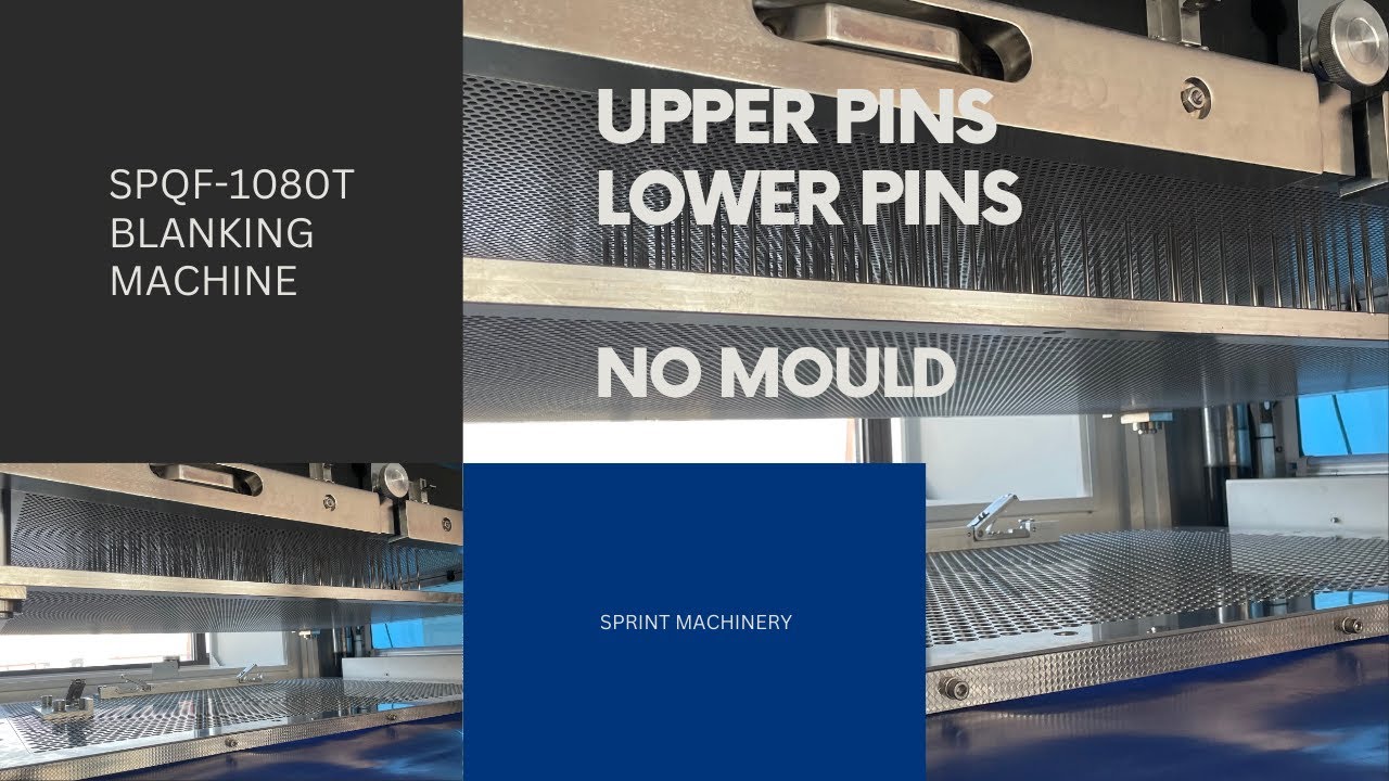 Blanking Machine SPQF-1080T (Upper Pins + Lower Pins / No Mould) - YouTube