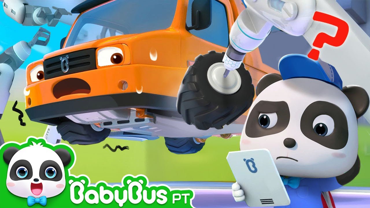🐼 Música Infantil | O Kiki Conserta o Reboque | Mecânico Bebê Panda ...