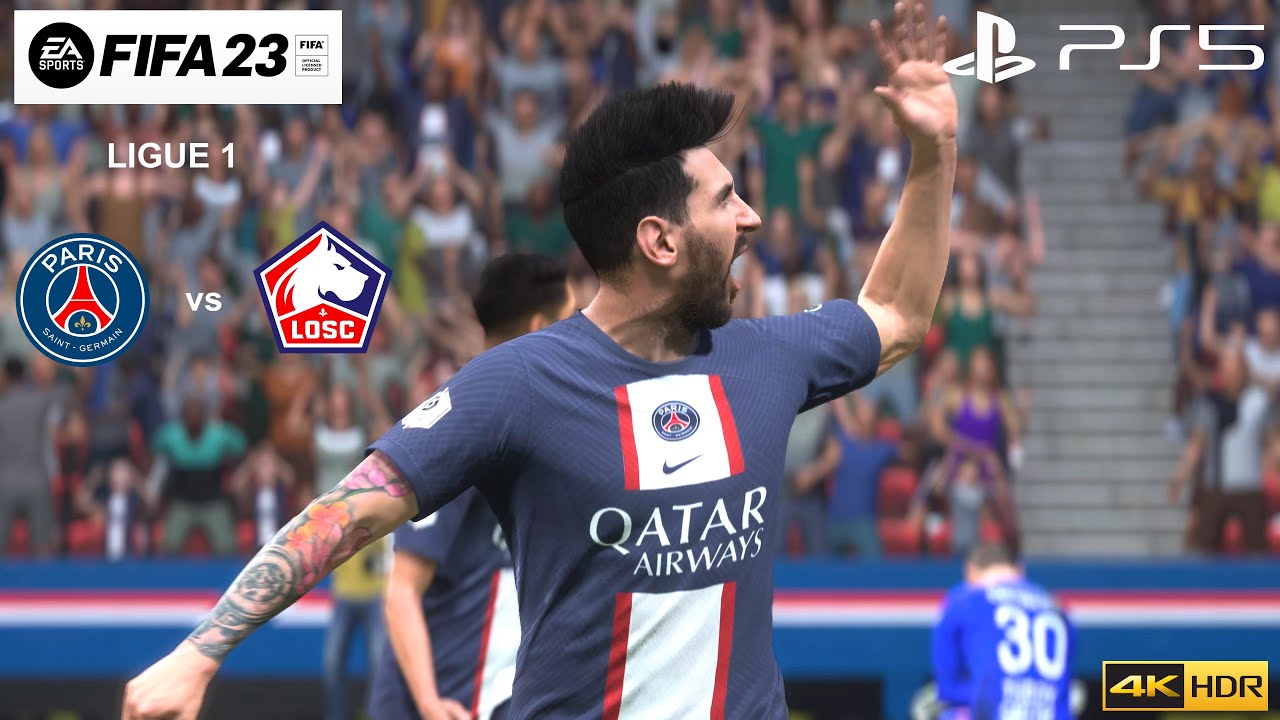 FIFA 23 | PSG vs LOSC Ligue 1 2023 | PS5 Gameplay [4k 60FPS] - YouTube