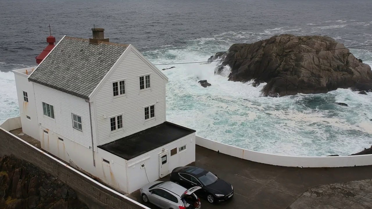 The Kråkenes lighthouse and Refviksanden beach - YouTube