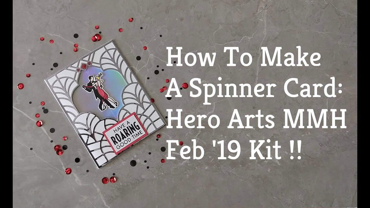 How To Make A Mirror Image & Spinner Card: Hero Arts MMH Feb '19 Kit ...
