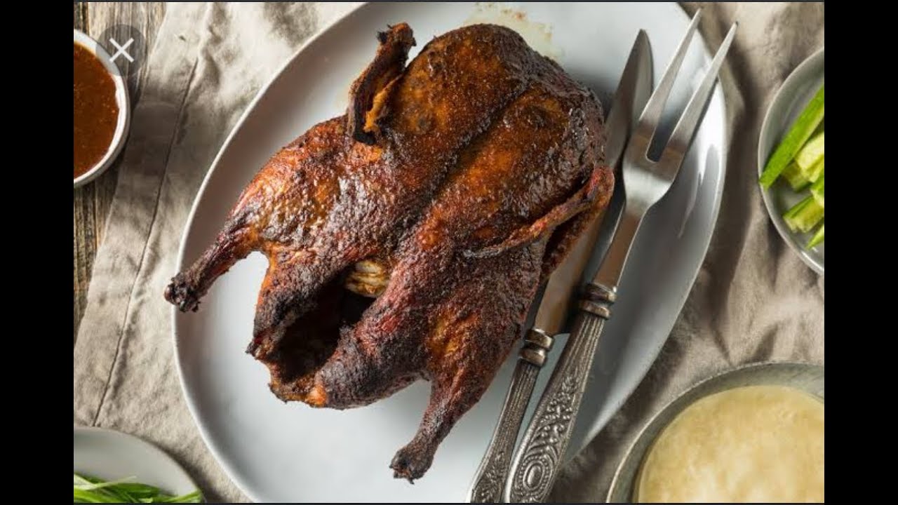 Whole duck Bbq. - YouTube