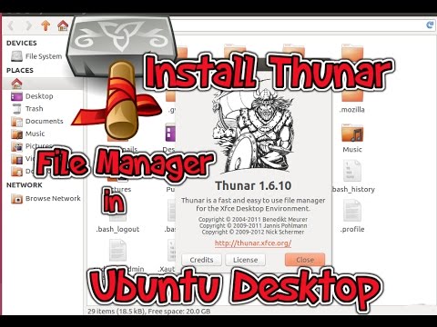 Install Thunar File Manager in Ubuntu Desktop - YouTube