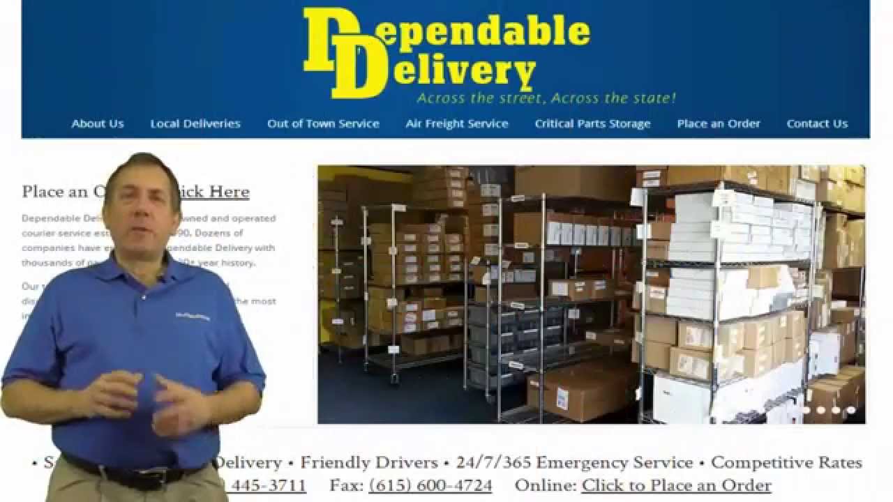Dependable Delivery is a locally owned and operated courier service ...