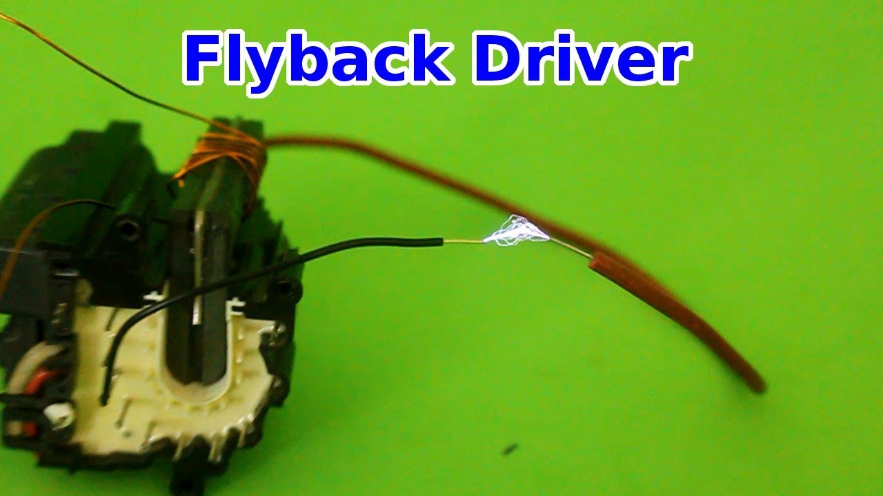 Easy Flyback Driver for High Voltage - YouTube