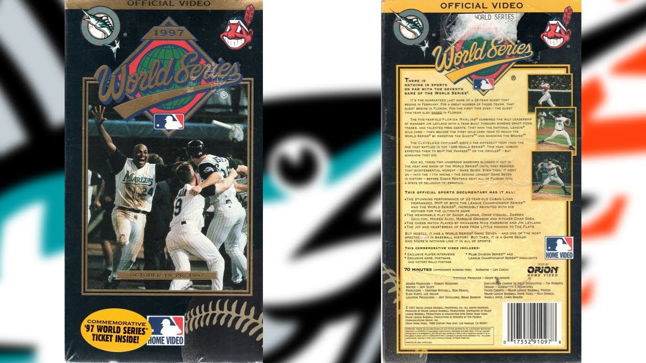 1997 World Series Home Video VHS: Florida #Marlins vs. Cleveland ...