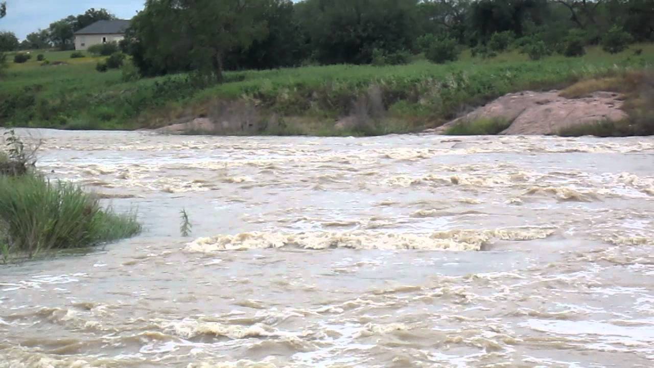 Llano River action (The Slab) - YouTube